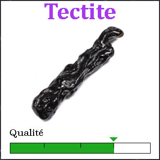 Tectite (météorite) | pendentifs de lithothérapie - Lune Magique